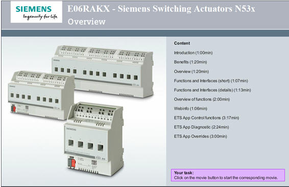 Web Based Training for KNX Devices